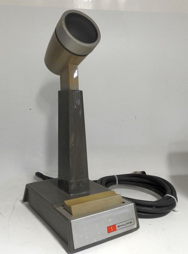 SHURE 450 SERIES DYNAMIC DUAL IMPEDANCE HAS 4 PIN DIN PLUG FOR YAESU ...