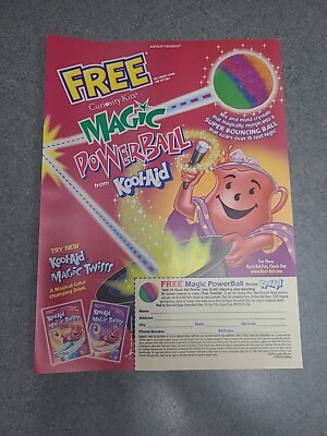 Kool-aid Magic Powerball Print Ad 2001 8x11 Wall Art Decor | eBay