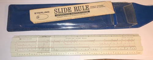Vintage Slide rule Sterling Slide rule Precision instructions and ...