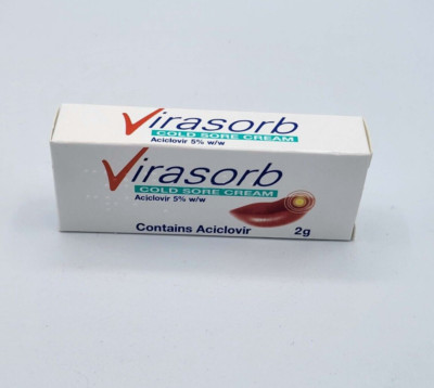 3 x Virasorb Cold Sore Cream Tube Effective Itch Relief - 2g NEW UK ...