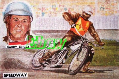 Barry Briggs Illustration Speedway retro print 6 x 4" | eBay UK