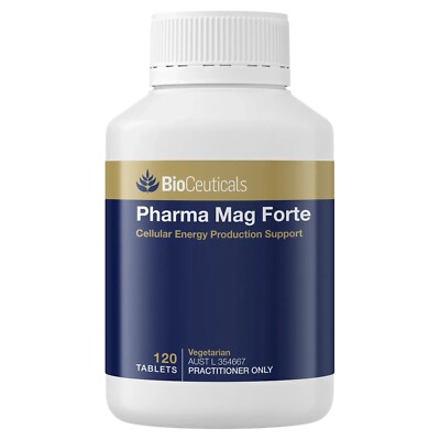 BioCeuticals Pharma Mag Forte 120 Tablets Magnesium supports energy ...