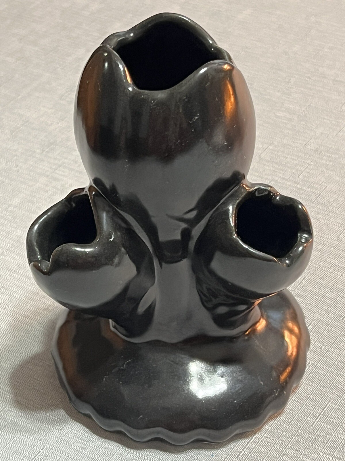 Vintage Ceramic Tulip, Crocus Vase 4 Finger Flower Bud Vase 6 In Tall ...