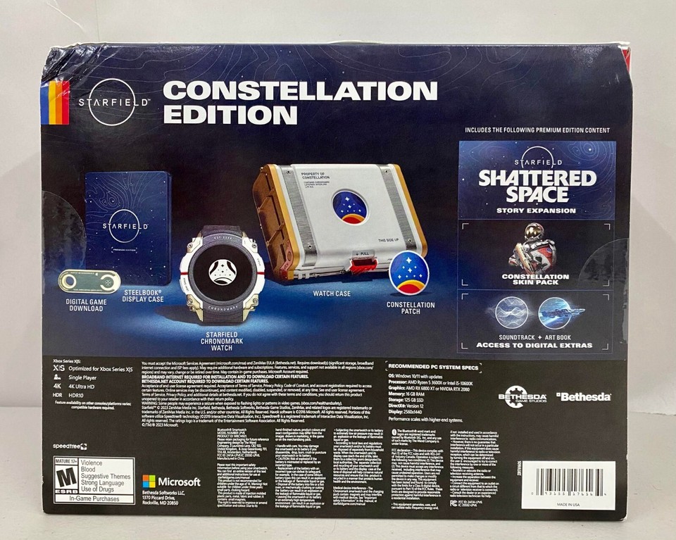 NEW Starfield Constellation Edition Game Collectors Steelbook Xbox ...
