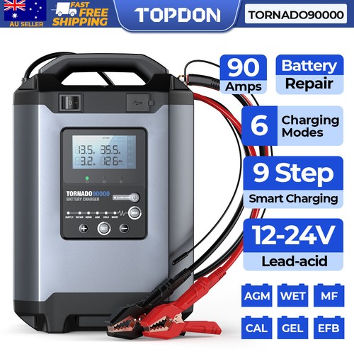 TOPDON T90A Smart Automotive Battery Charger Stablizer for Online ...