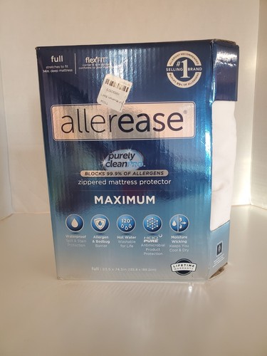 AllerEase Full Size Mattress Protector Maximum Soft Waterproof White Open Box 22415089128| eBay