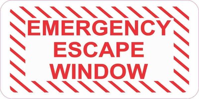 8in x 4in Emergency Escape Window Magnet Car Truck Vehicle Magnetic ...