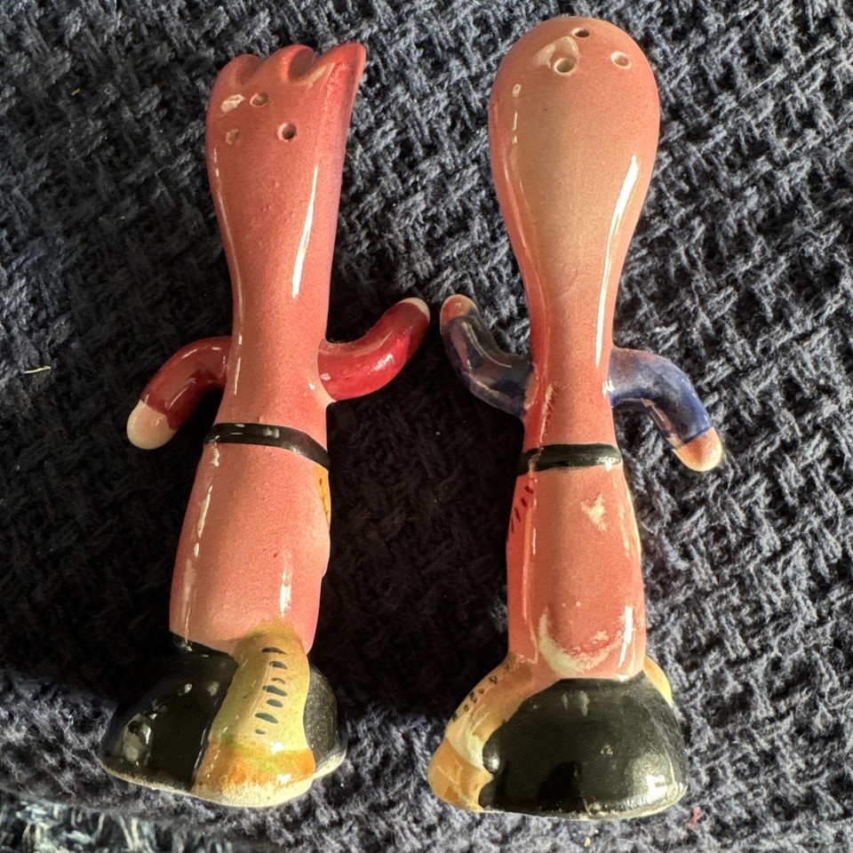 Vintage Anthropomorphic Spoon and Fork Salt Pepper Shakers Kitschy ...