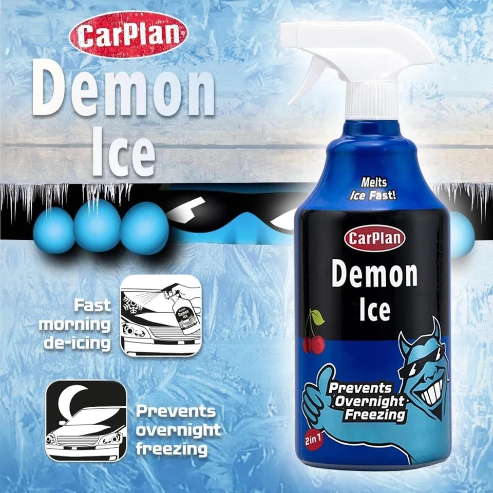 CarPlan Demon Ice 1L 2 Pack - 2 in 1 Pre-Icer & De-Icer - Prevents ...