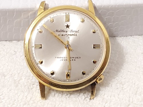 Vintage Matthey Doret Electronic Men's Watch West Germany Gold Plated ...