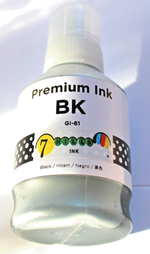 2pcs generic Endurance ink GI61 BK dye base for canon G3620 G3660 ...