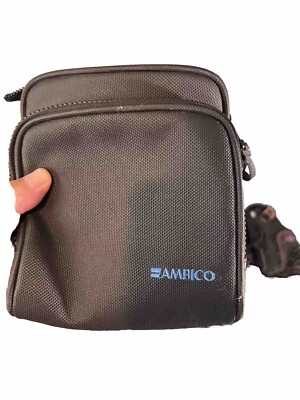 Ambico Camera Case Tote 6" x 7" Messenger Shoulder Bag Black Adjustable ...