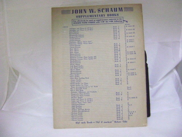 PIANO SHEET MUSIC BOOK- HANON-SCHAUM Book One 1946 BELWIN INC. Vintage ...