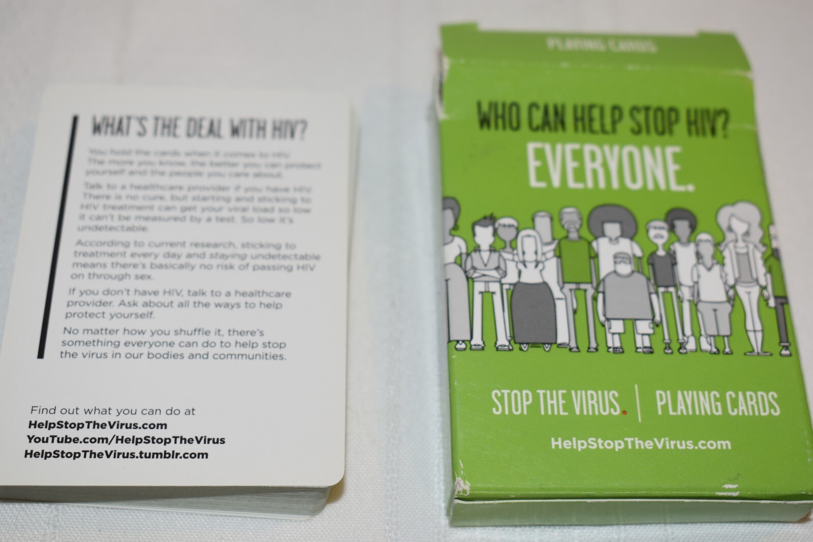 Stop the Virus Playing Cards HIV Awareness Gilead Sciences Inc. 2018 | eBay