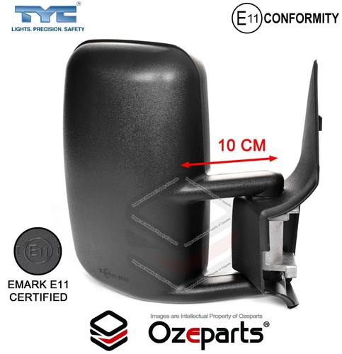 RH RHS Right Hand Manual Door Mirror Black For Mercedes Sprinter Van ...