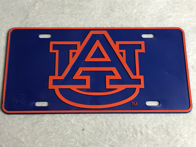 Auburn University Tigers Thick Plastic License Plate Made in the USA ...