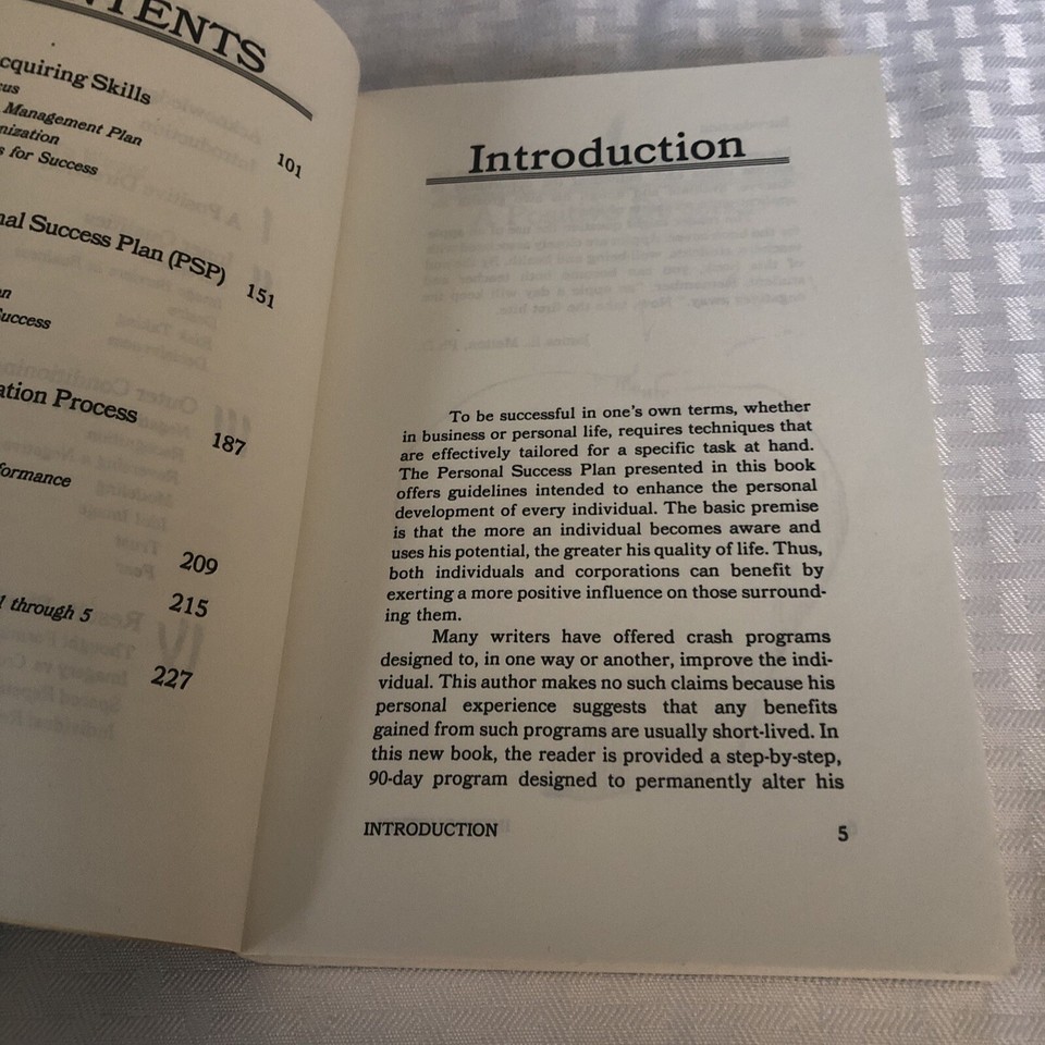 1986 VITAL ENTHUSIASM YOUR PERSONAL SUCCESS PLAN JAMES MELTON SIGNED ...