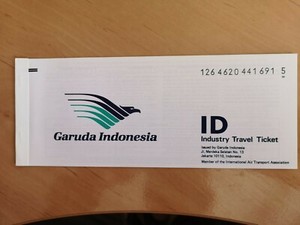 Garuda Indonesia Passenger ID Ticket | eBay