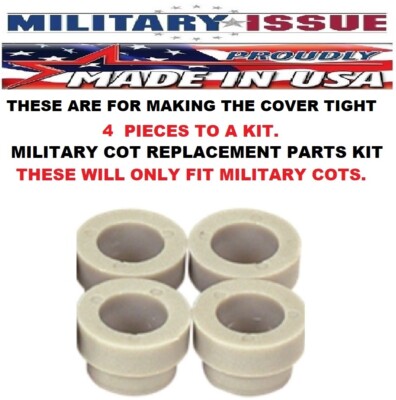 4 NEW Military Issue Military Cot Replacement part Spacing Plug For Cot ...