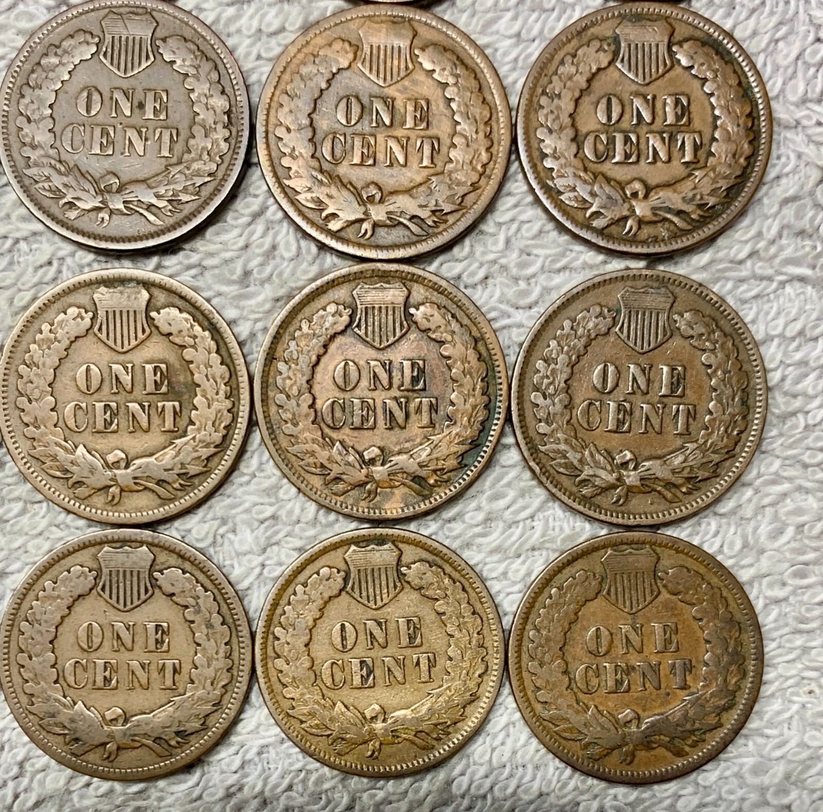 Lot of 36 old U.S. coins Mixed From 1880 To 1909 Indian Head Small ...