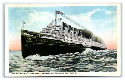 Cleveland, OH Postcard- Steamship SEEANDBEE С B LINE - CLEVELAND AND ...