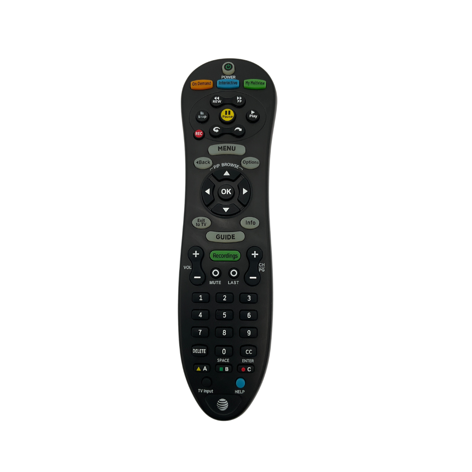 AT&T S20-S1A U-Verse Remote Control For Receivers & SetTop Boxes W ...