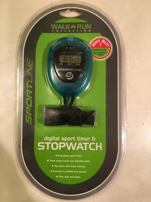 Sportline Walk Run Collection Digital Sport Timer & Stopwatch (Blue) | eBay