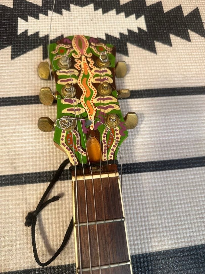 RARE Early 90s Fernandes MG-125X "Psychedelic" - hide X JAPAN Signature ...