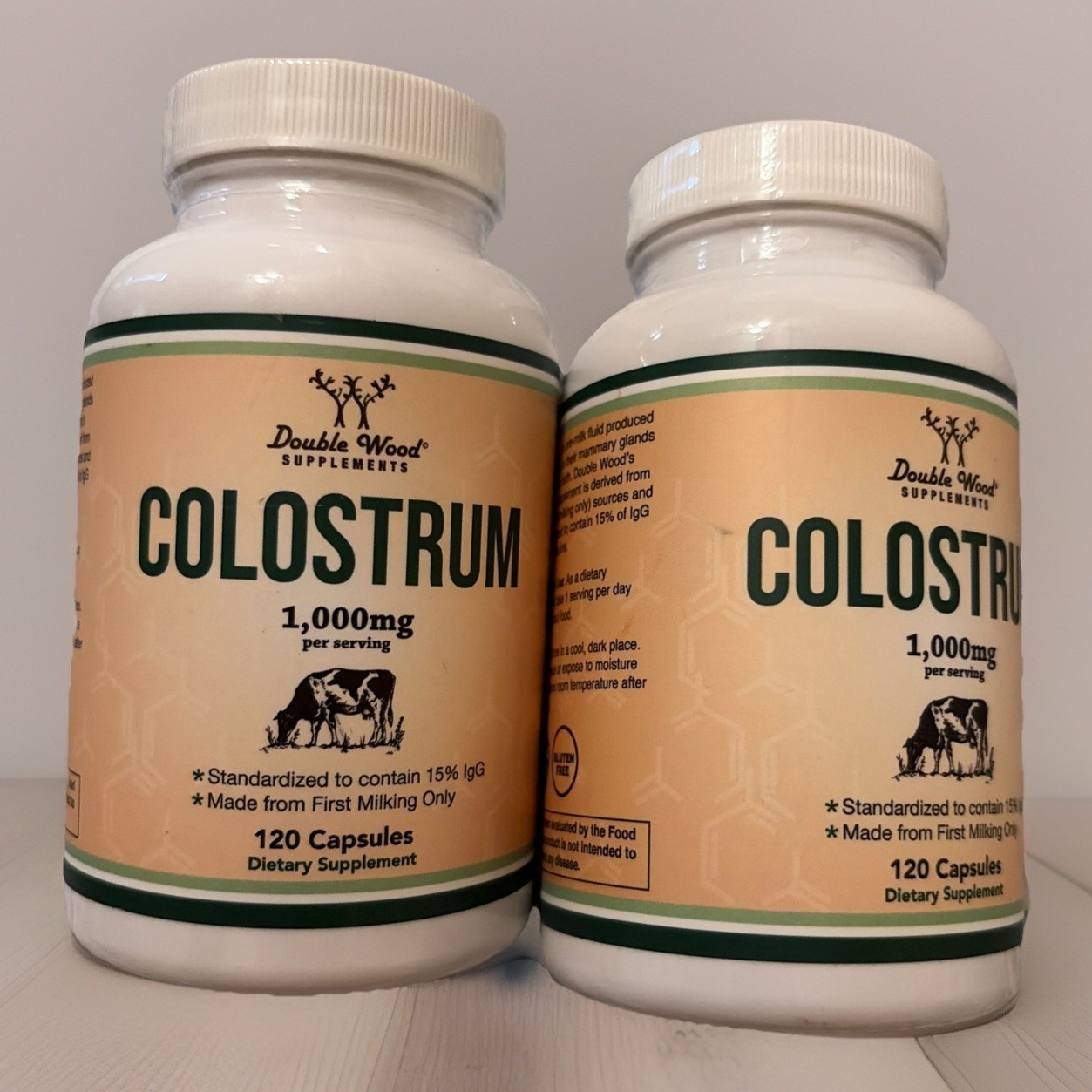 Colostrum Capsules 10000mg, 120 Capsules - Gluten Free, Non-GMO, Double ...