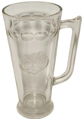 Vintage 1960's FALSTAFF Beer🍺 12 oz Clear Handled Embossed Logo 7" Tall ...