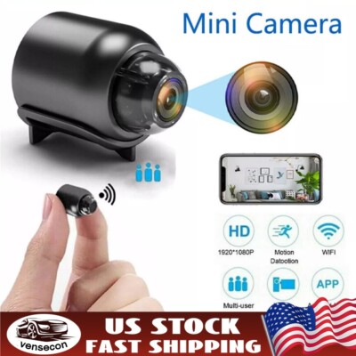 Mini Spy Camera WiFi HD 1080P Hidden IP Night Vision Camcorder Home ...