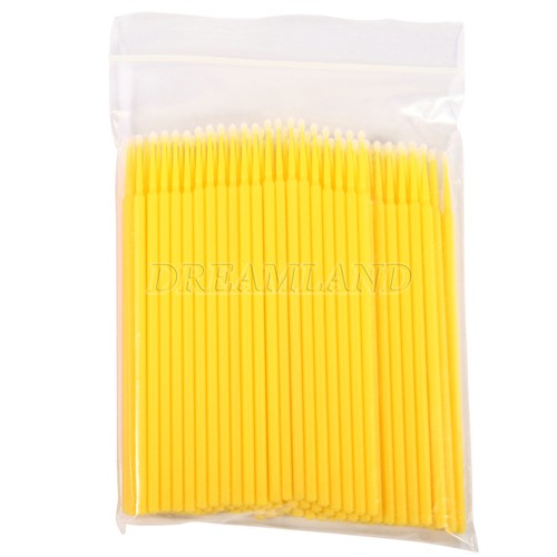 100 Pcs Dental Micro Brush Disposable Materials Tooth Applicators 2.0mm ...