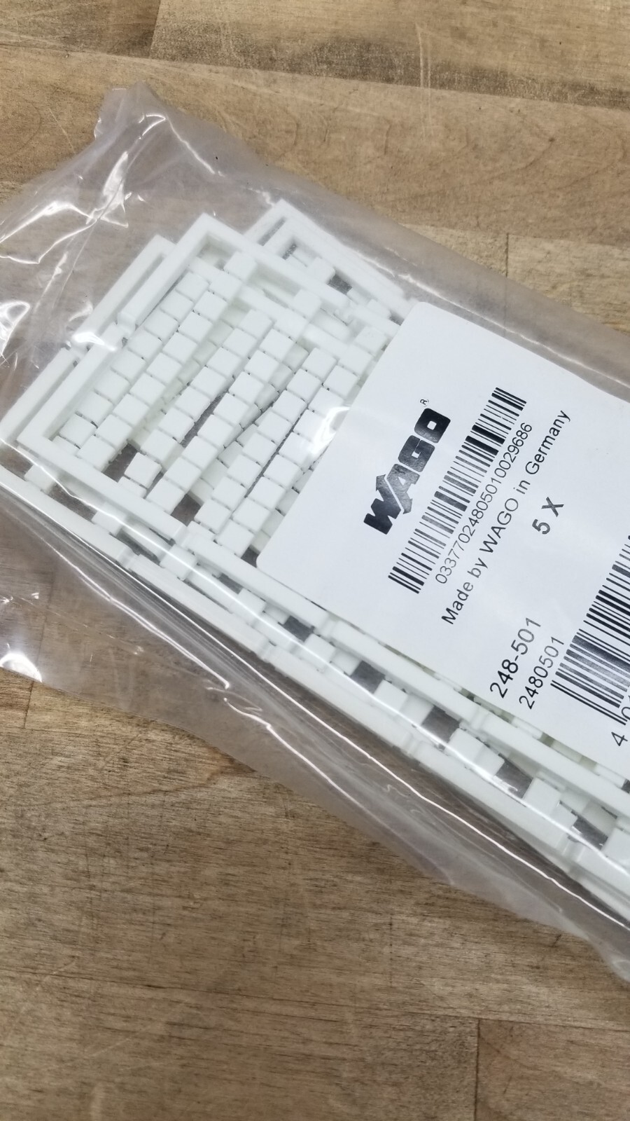 5pcs New 248-501 WAGO Mini WSB Marking Plate Wiring Terminal 500 Total ...