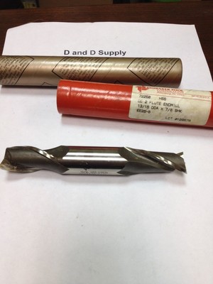 Brubaker Tool 72250, 13/16 X 7/8 X 1-9/16, M7, HSS, Double End Mill ...