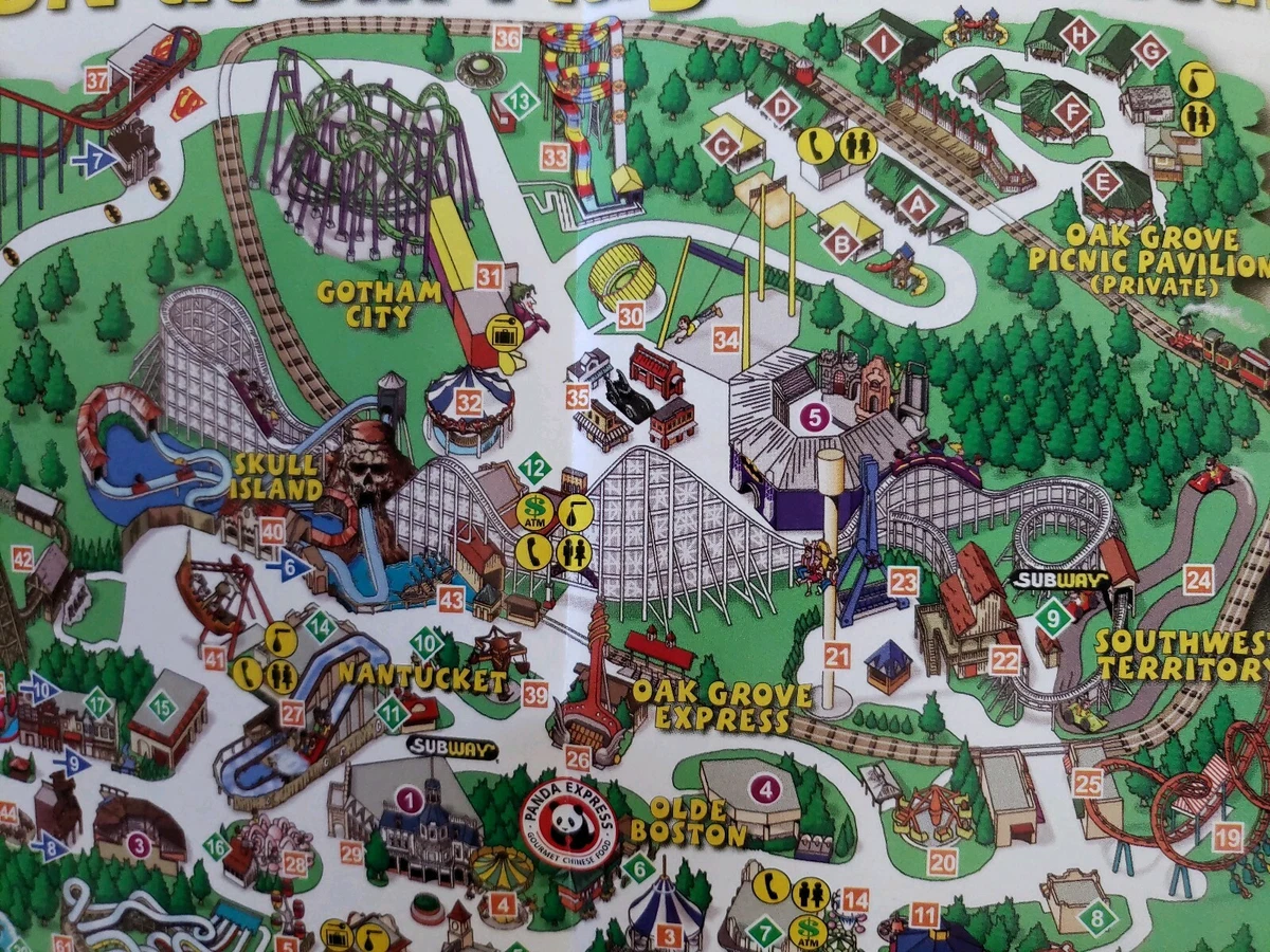 Six Flags Map