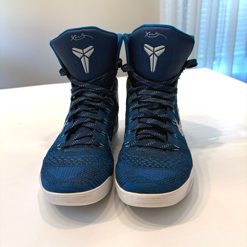 Nike Kobe Bryant 9 Elite Legacy Brave Blue Basketball Shoes Sneakers US ...