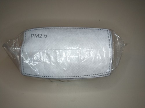 (100 Pieces) Adult PM2.5 - 5 Layer Carbon Face Mask Filter Replacement ...