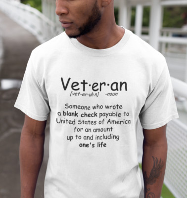 Veteran Definition Shirt US Veteran Grandpa Gift Veterans T-Shirt Army ...