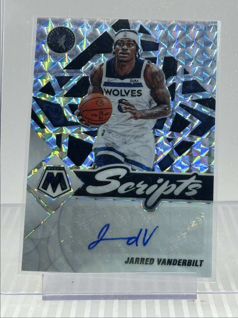 JARRED VANDERBILT 2021-22 MOSAIC SCRIPTS AUTOGRAPH PRIZM AUTO Q1895 | eBay