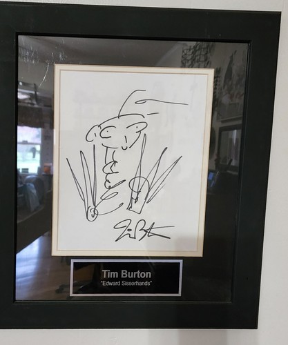 Tim Burton Autographed Sketch | eBay