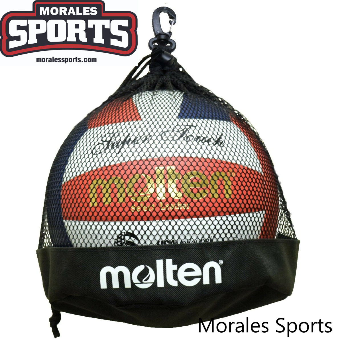 One Ball Bag Molten Official Volleyball Team Bag – Holds 6 Inflated ...