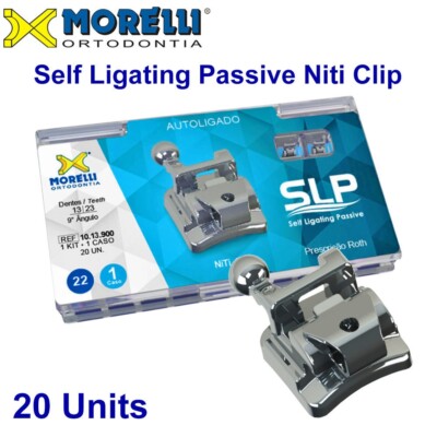 Morelli Dental Orthodontic SLP Brackets Self Ligating Passive Aesthetic ...