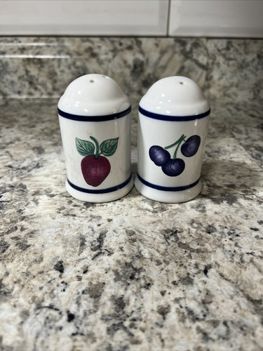 Princess House ORCHARD MEDLEY Salt & Pepper Shakers 3+" | eBay