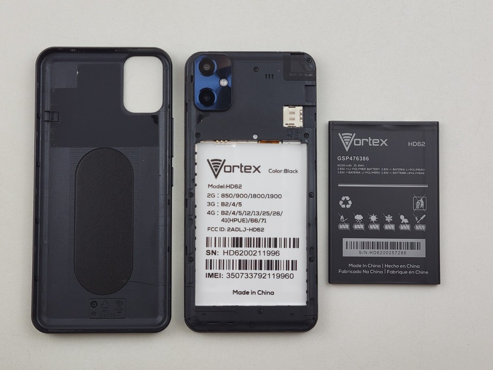 Vortex Cellular HD62 - 32GB - Black (CARRIER UNKNOWN) 4G LTE Android ...
