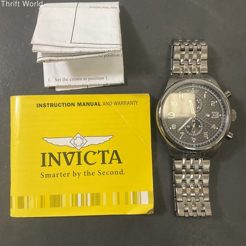 Invicta Specialty Men's Wristwatch Watch Model 0368 Untested Stainless ...