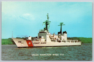 Postcard USCGC Cutter Hamilton WHEC-715 US Coast Guard Ship F12 | eBay