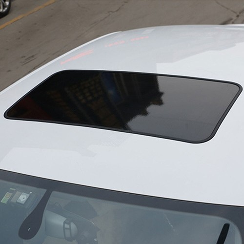 1x Universal Car Sticker Simulation Fake Sunroof Cover Black Vinyl Film ...