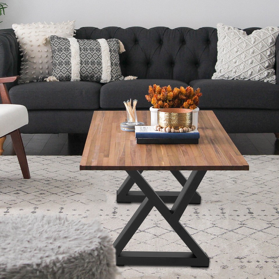 16'' DIY Triangle Shaped Coffee Table Legs Metal Iron Bench Table Legs ...