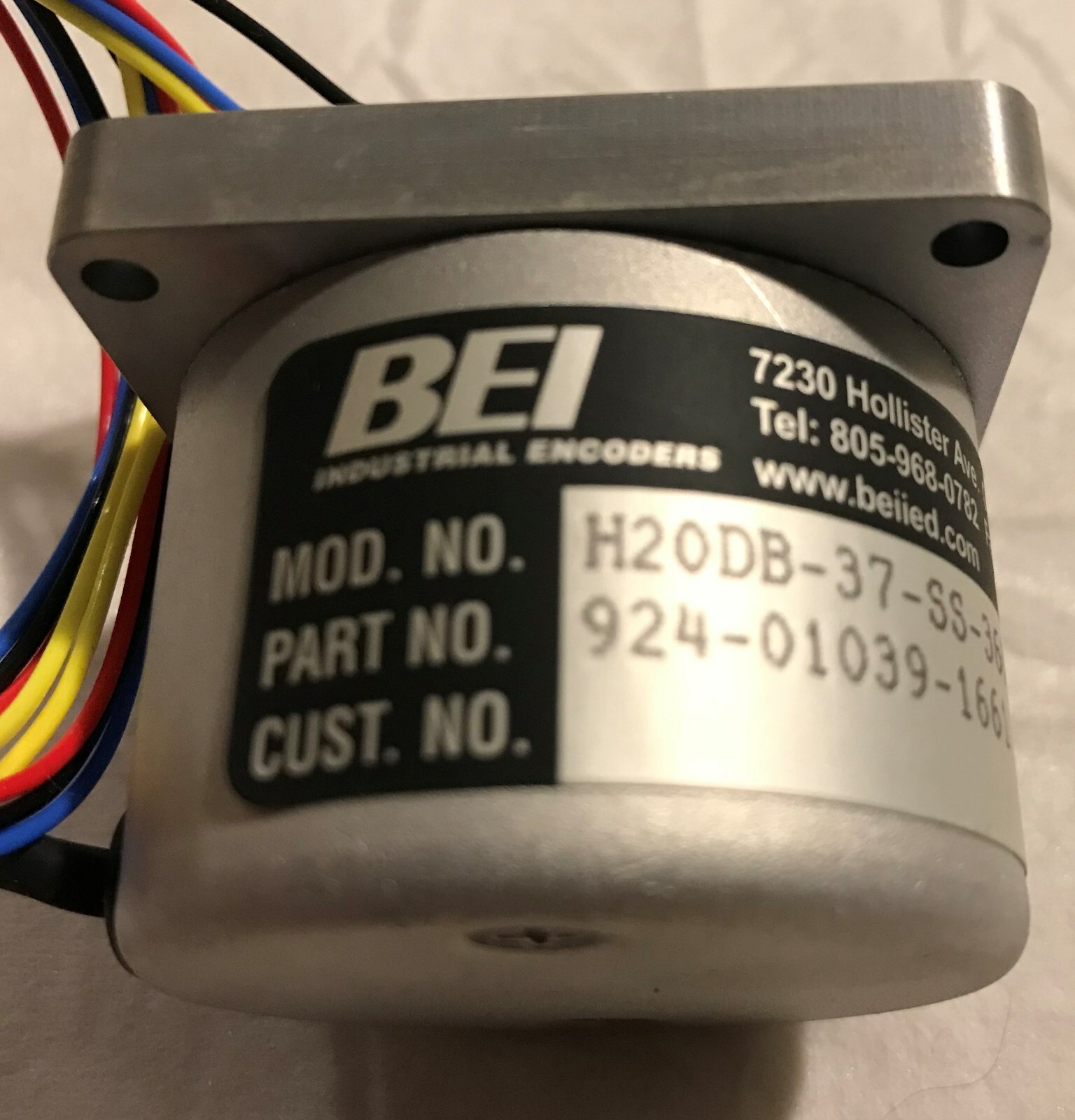 BEI Industries Encoders 924-01039-1661 H20DB-37-SS-360-AB-15V/OCR-SC18 ...