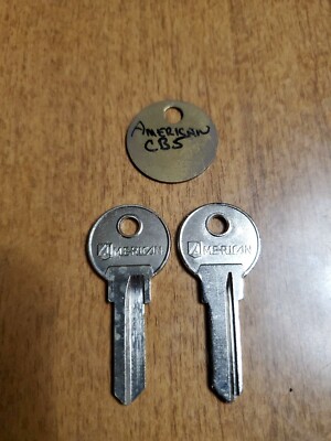 Lot of 2 American Key Blank Keys Blanks CBS Locksmith K53 | eBay